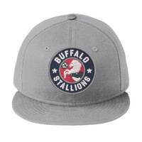 Stallions Logo - Embroidered - Flat Bill Snapback Cap Stallions